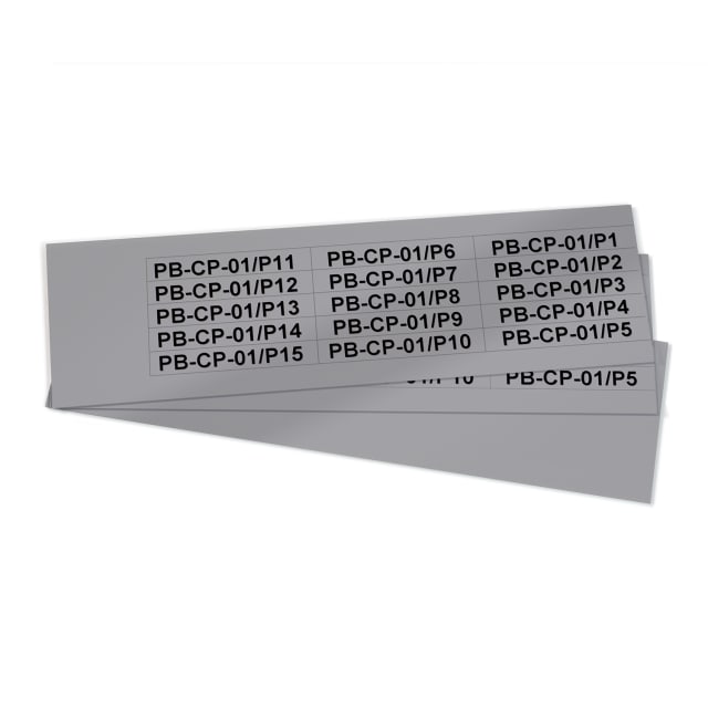 GRAFOPLAST - Targhetta in PVC adesiva Metal 67x10 mm - 270 pezzi. Si ...