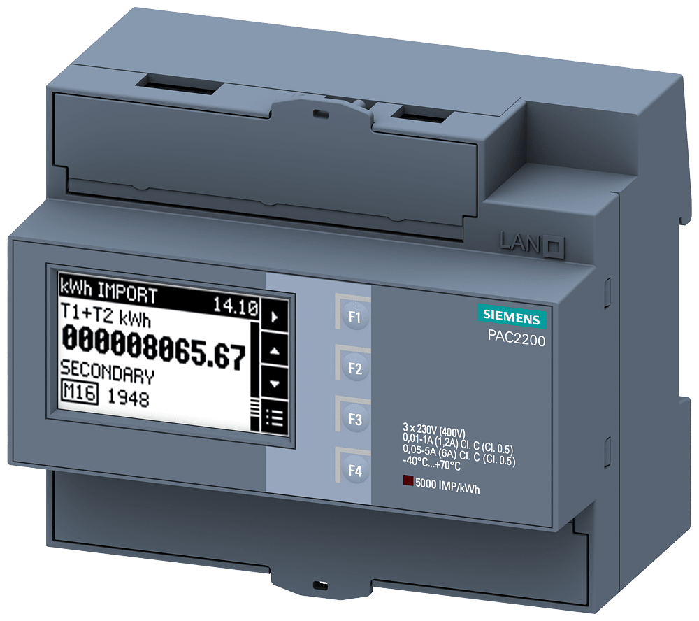 SIEMENS - SENTRON, dispositivo di misura 7KM PAC2200, trifase, 5 A ...